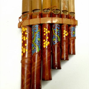 African Style Bamboo Pan Flute, 6 Pipes - Etsy