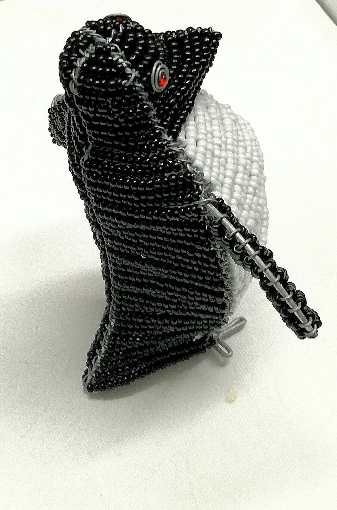 Penguins Beads and Wire Figurines. Beaded African Handmade - Etsy