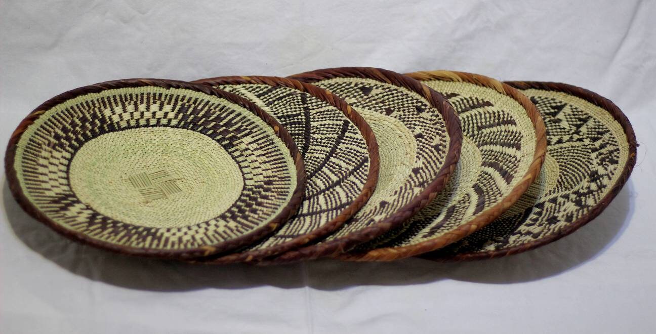 Set of 5 Binga/tonga Baskets Wall Decor Giftset. Unique Design - Etsy