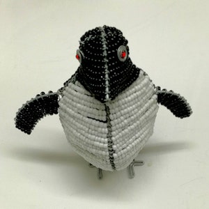 Penguins Beads and Wire Figurines. Beaded African Handmade Artwork ...