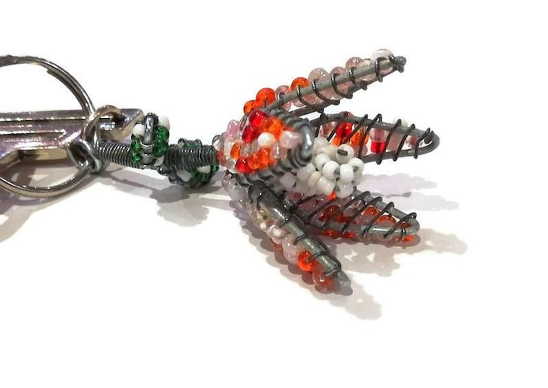 Beaded Protea Flower Keychains, Handmade African Art, Set of 5 - Etsy