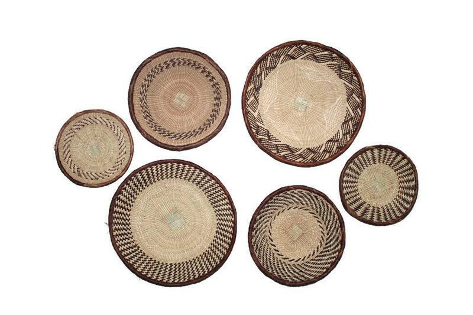 Set of 5 Binga/tonga Baskets Wall Decor Giftset Express | Etsy