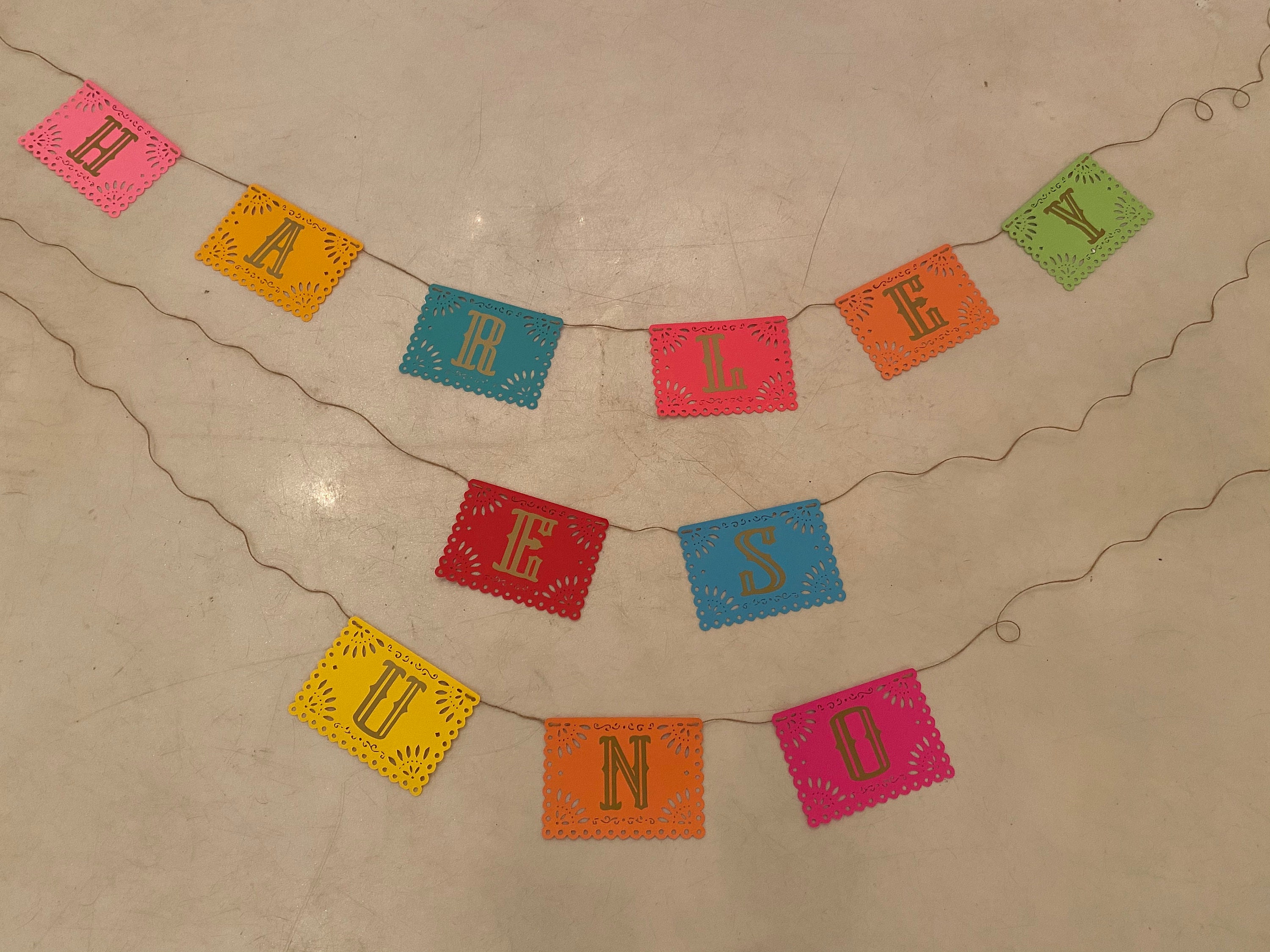 Custom Mexican Inspired Papel Picado Birthday Banner - Cinco De Mayo ...