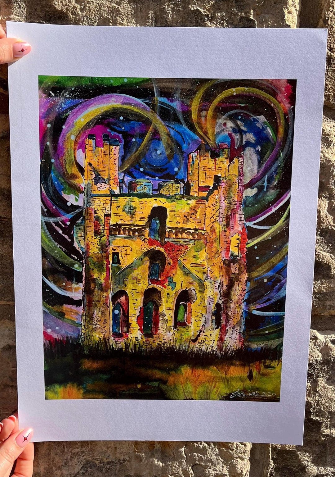 Helmsley Castle, North Yorkshire. Art Print - Etsy