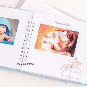 Personalized Baby Memory Book Boy, Baby Boy Photo Album, Scrapbooking ...