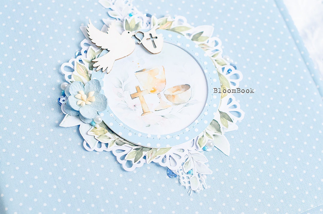 First Communion Photo Album for Boy, Holy Communion, Customized ...