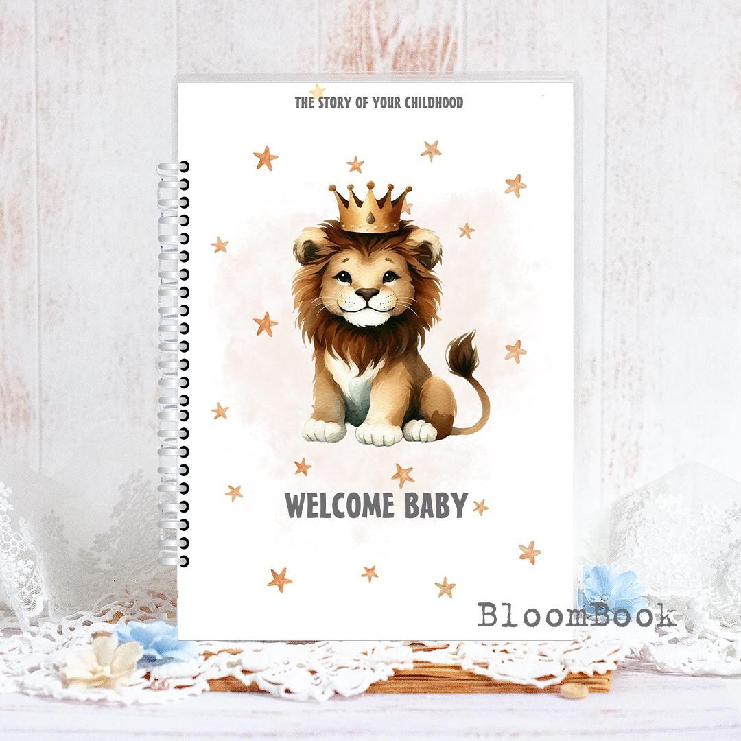 Personalized Baby Memory Book, Custom Baby Boy Album, Baby Boy Journal ...