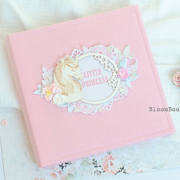 Set of Baby Boy Photo Album and Baby Memory Box, Scrapbook Baby Album ...