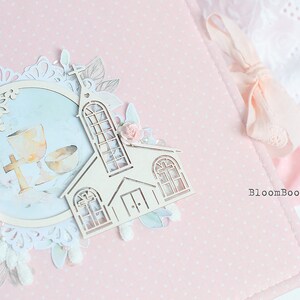 Hand Made First Communion Photo Album for Girl, Personalized Holy ...