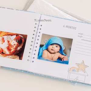 Personalized Baby Memory Book Boy, Baby Boy Photo Album, Scrapbooking ...