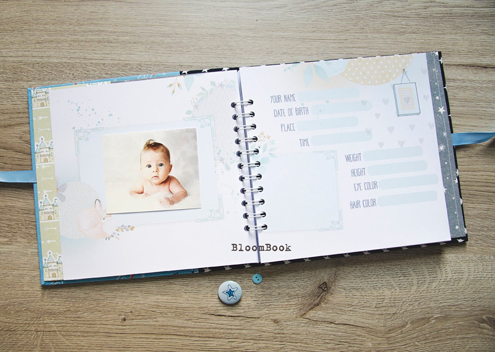 Personalized Baby Memory Book Boy Baby Boy Photo Album Baby - Etsy