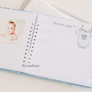 Personalized Baby Memory Book Boy, Baby Boy Photo Album, Scrapbooking ...