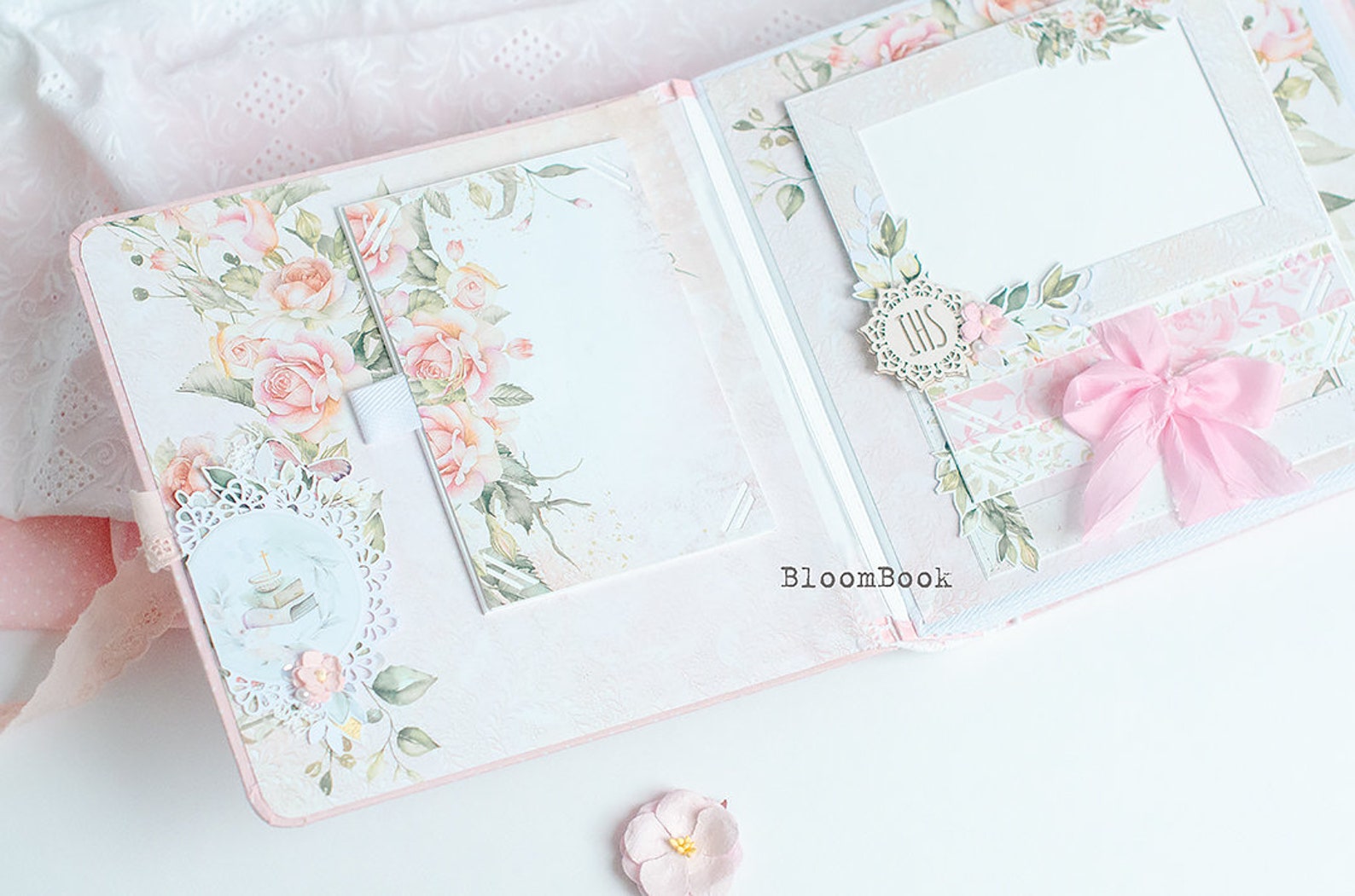 Hand Made First Communion Photo Album for Girl, Personalized Holy ...