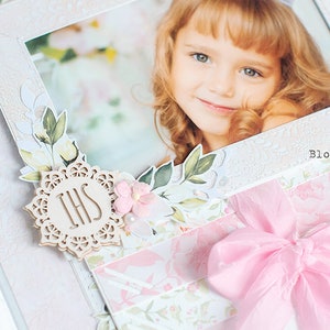 Hand Made First Communion Photo Album for Girl, Personalized Holy ...