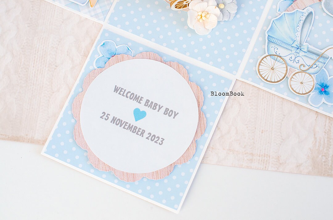 Exploding Box Baby Boy Explosion Box Birthday Boy Baptism - Etsy