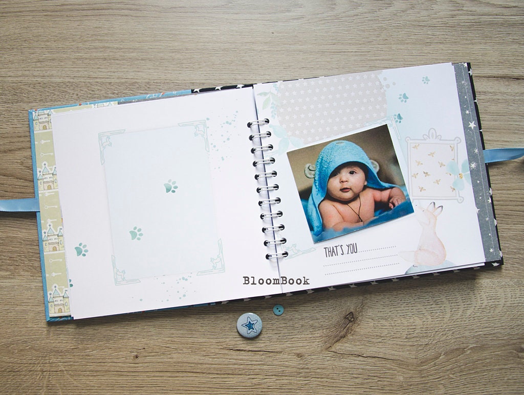 Personalized Baby Memory Book Boy Baby Boy Photo Album Baby - Etsy
