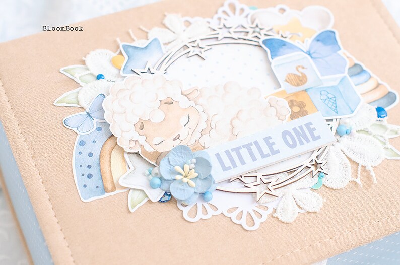 Set of Baby Boy Photo Album and Baby Memory Box Scrapbook - Etsy
