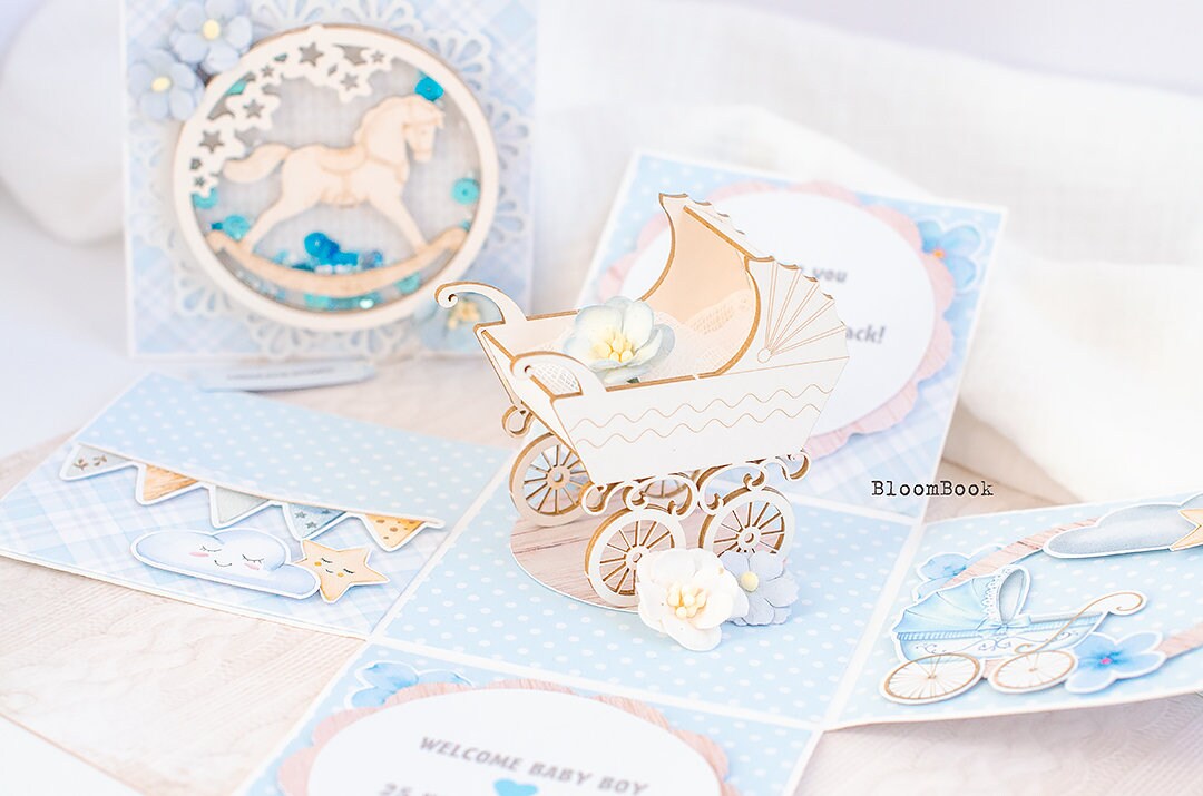 Exploding Box Baby Boy Explosion Box Birthday Boy Baptism - Etsy