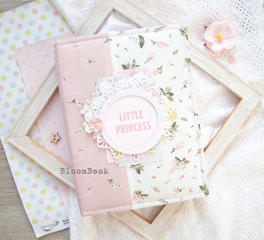 Personalized Baby Memory Book Girl, Personalized Girl Photo Album, Baby ...