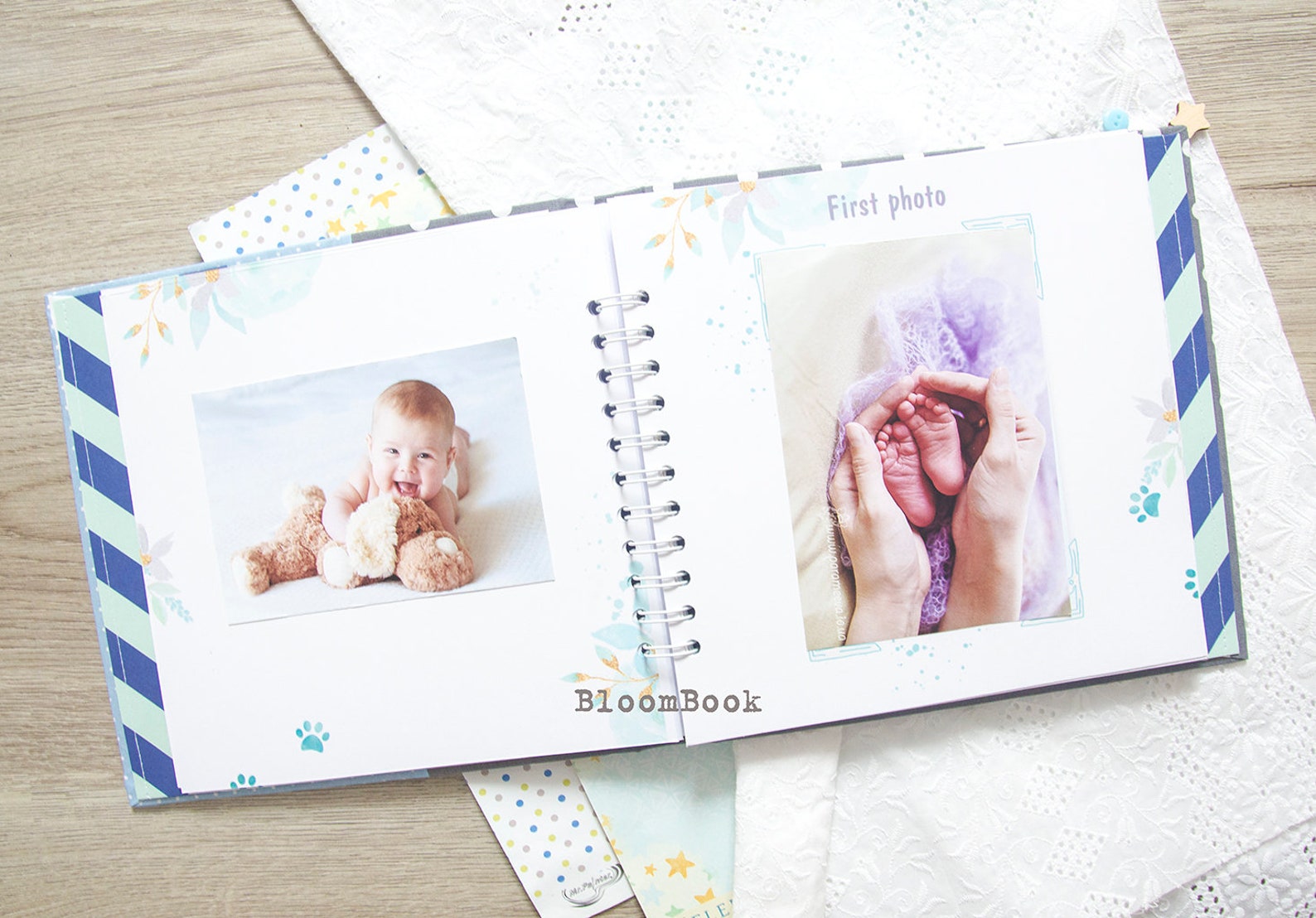 Personalized Baby Memory Book Boy Baby Photo Album Baby - Etsy