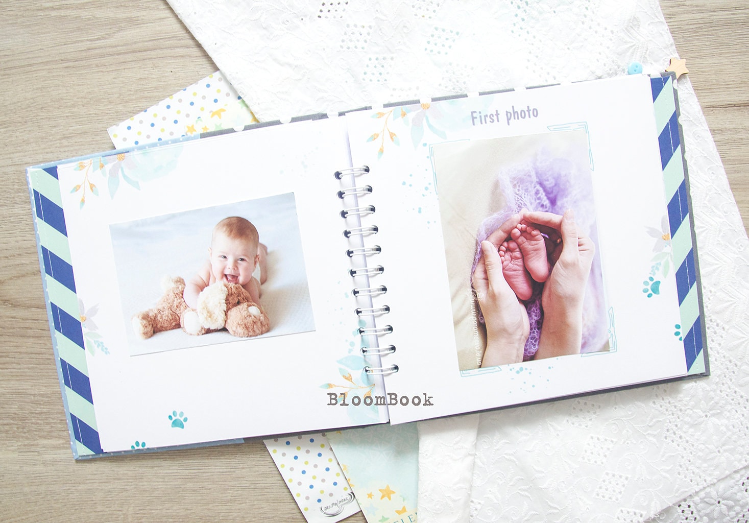 Personalized Baby Memory Book Boy Baby Photo Album Baby - Etsy