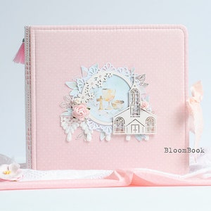Hand Made First Communion Photo Album for Girl, Personalized Holy ...