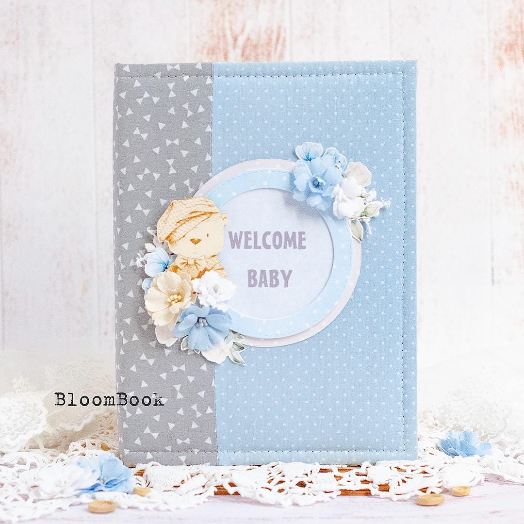 Personalized Baby Memory Book Boy, Custom Baby Album, Baby Record Book ...