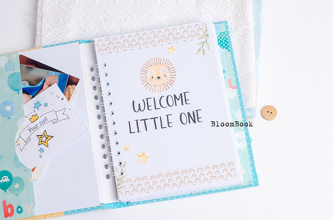 Gender Neutral Baby Memory Book, Baby Book Girl, Baby Book Boy ...