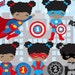 BUY5GET5 Superhero Girls Clipart, African American Superhero Girl ...