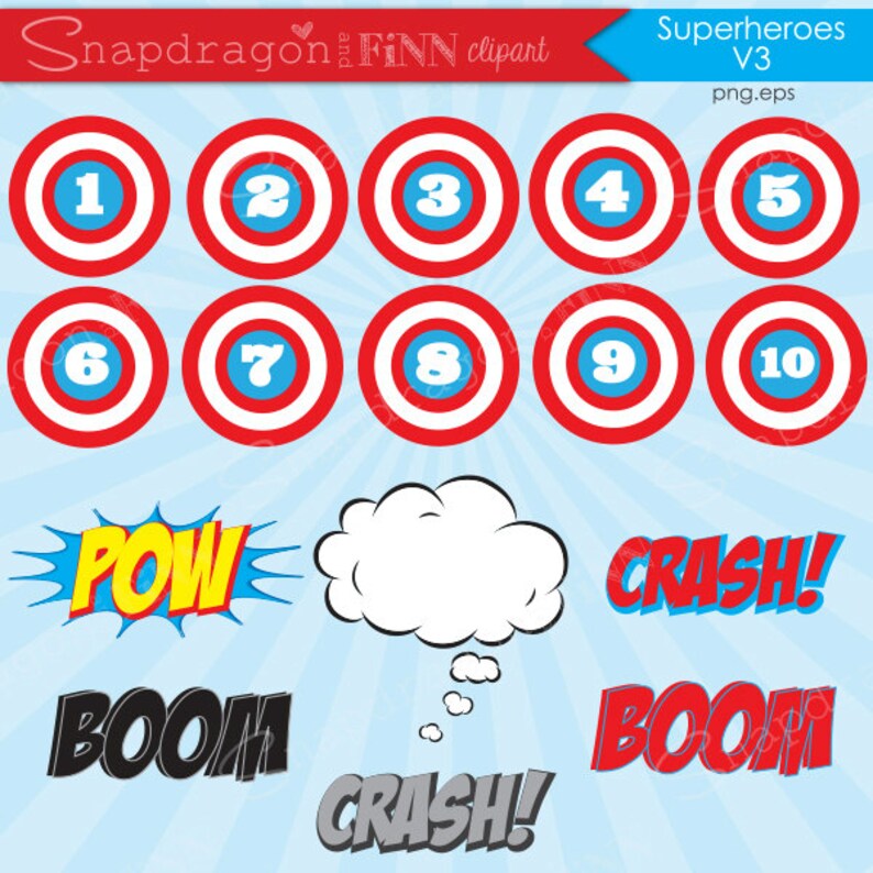 BUY5GET5 Superhero Boys Clipart, Superhero Vector Clipart, Hero Clipart ...