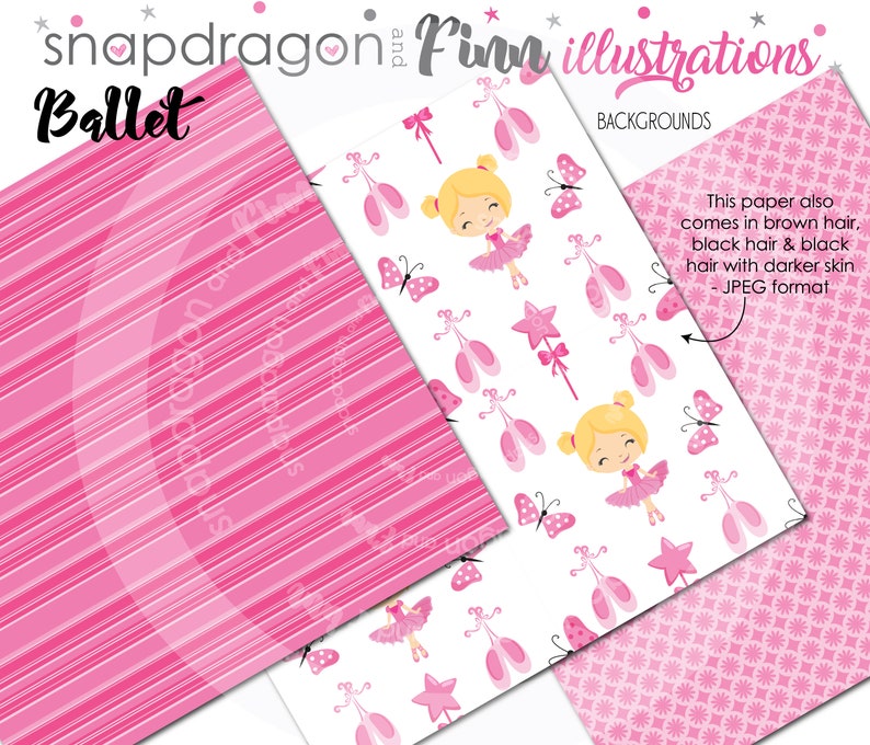 BUY5GET5 Ballet Clipart, Ballerina Clipart, Dance Clipart, Vector ...