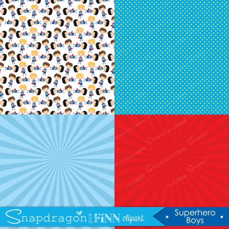 BUY5GET5 Hero Clipart, Superhero Clipart, Speech Bubble, Boy Superhero ...