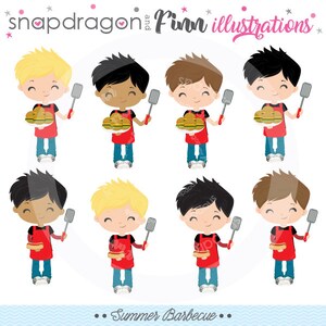 BUY5GET5 BBQ Clipart, Barbecue Clipart, Summer Picnic Clipart, Summer ...