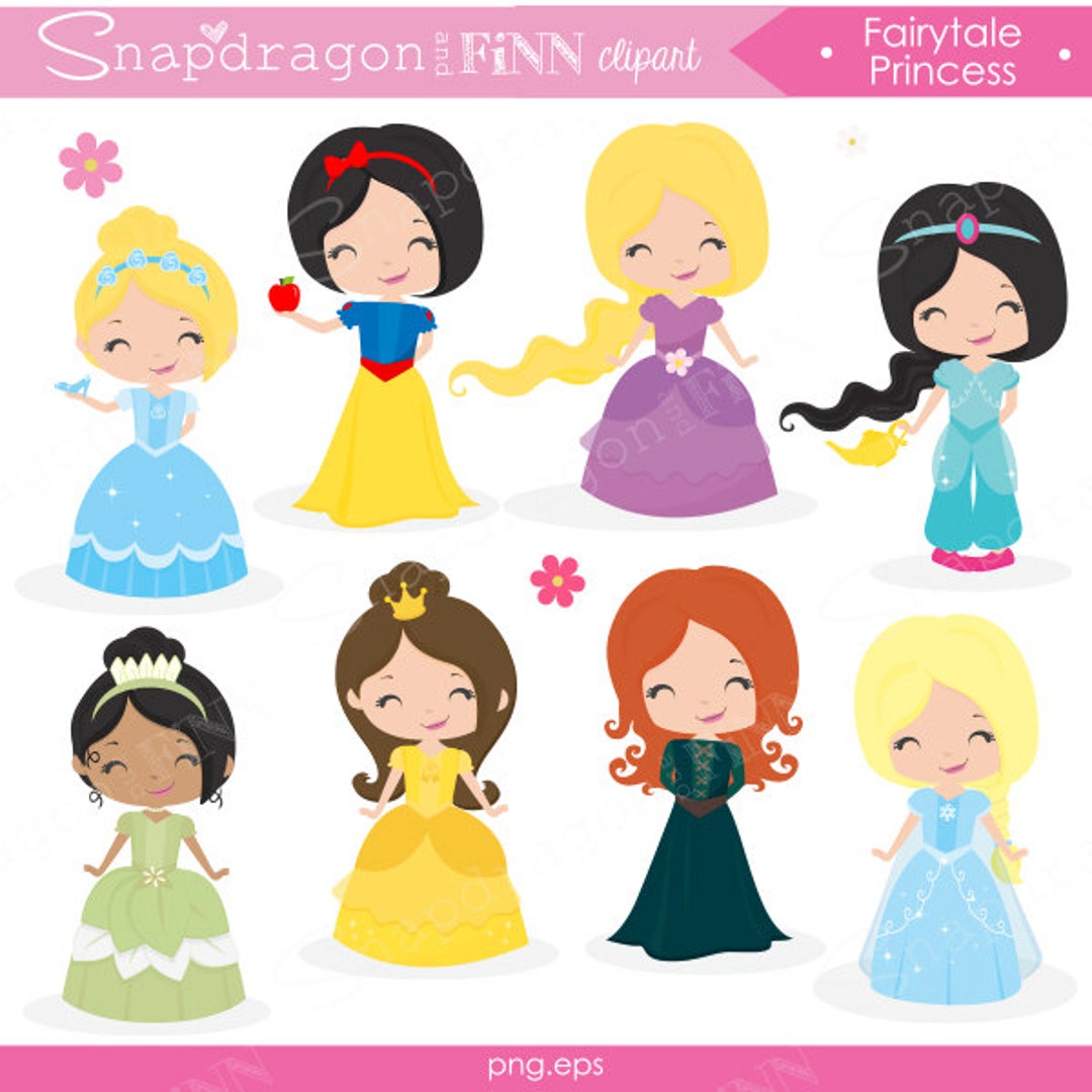 BUY5GET5 Fairytale Princess Clipart, Fairytale Clipart, Princess ...