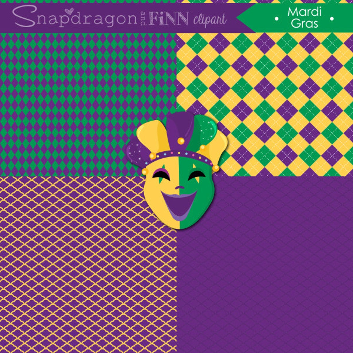 BUY5GET5 Mardi Gras Clipart Masquerade Party clipart cute | Etsy