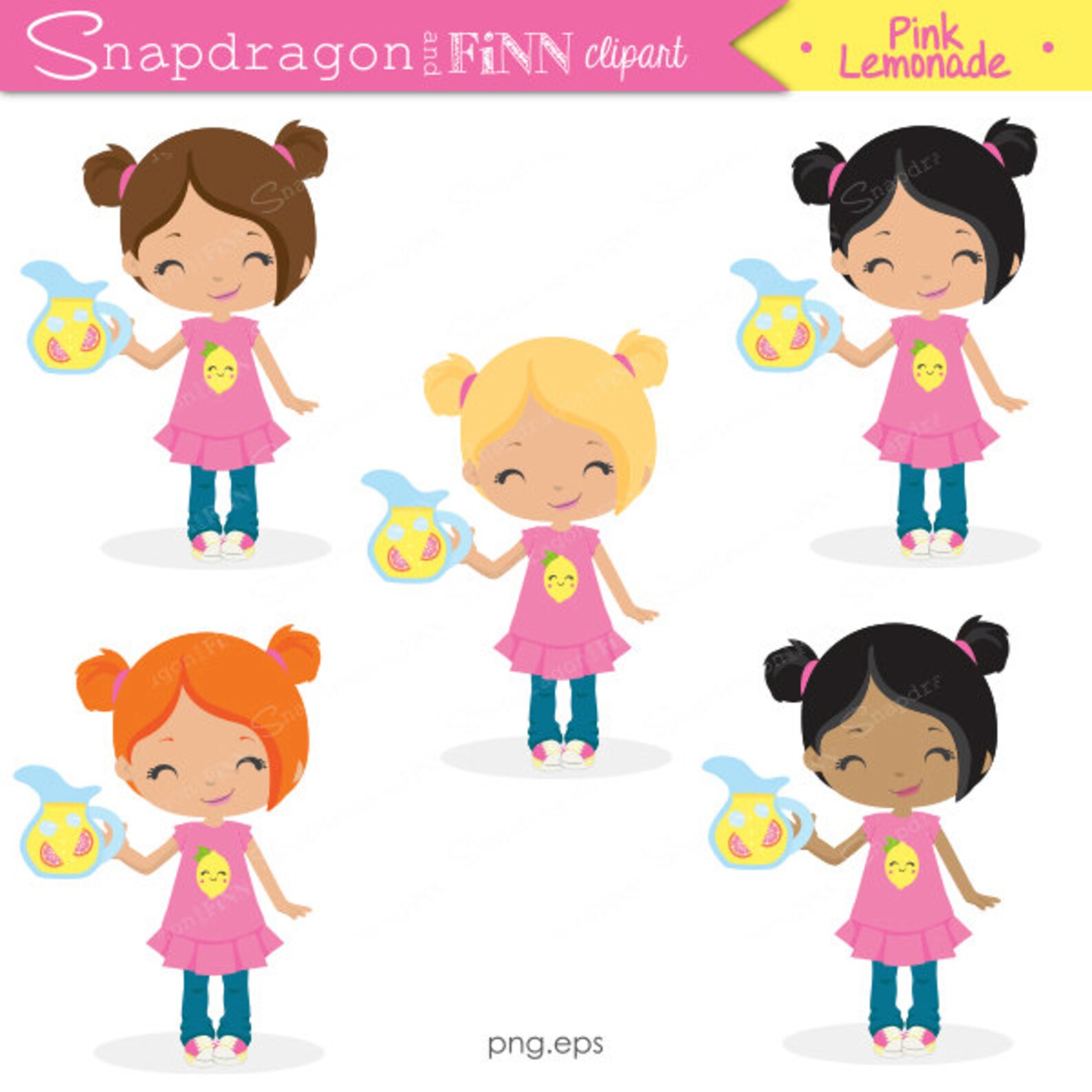 BUY5GET5 Pink Lemonade Clipart Lemonade Stand Clipart Pink - Etsy Canada