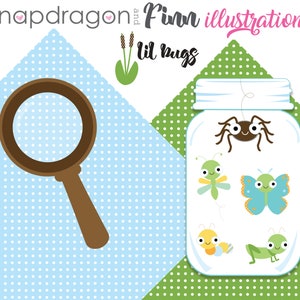 BUY5GET5 Happy Bugs Clipart, Bug Clipart, Insect Clipart, Baby Clipart ...