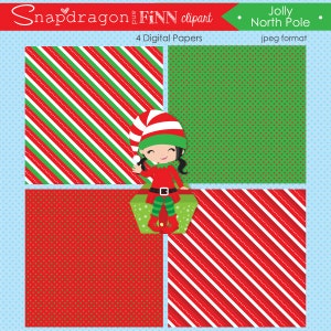 BUY5GET5 Christmas Clipart, Santa Clipart, Elf Clipart, Reindeer ...