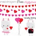 BUY5GET5 Valentine Clipart, Valentine Robots Clipart, Valentine Clip ...