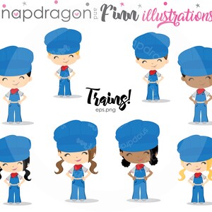 Train Clipart, Engineer Clipart, Train Conductor Clipart, Train, Train ...