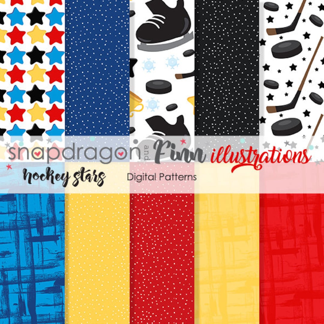 BUY5GET5 Hockey Digital Papers, Hockey Stick Paper, Skating Papers ...