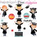 BUY5GET5 Graduation Clipart, Grad Clipart, End of School, Graduation ...