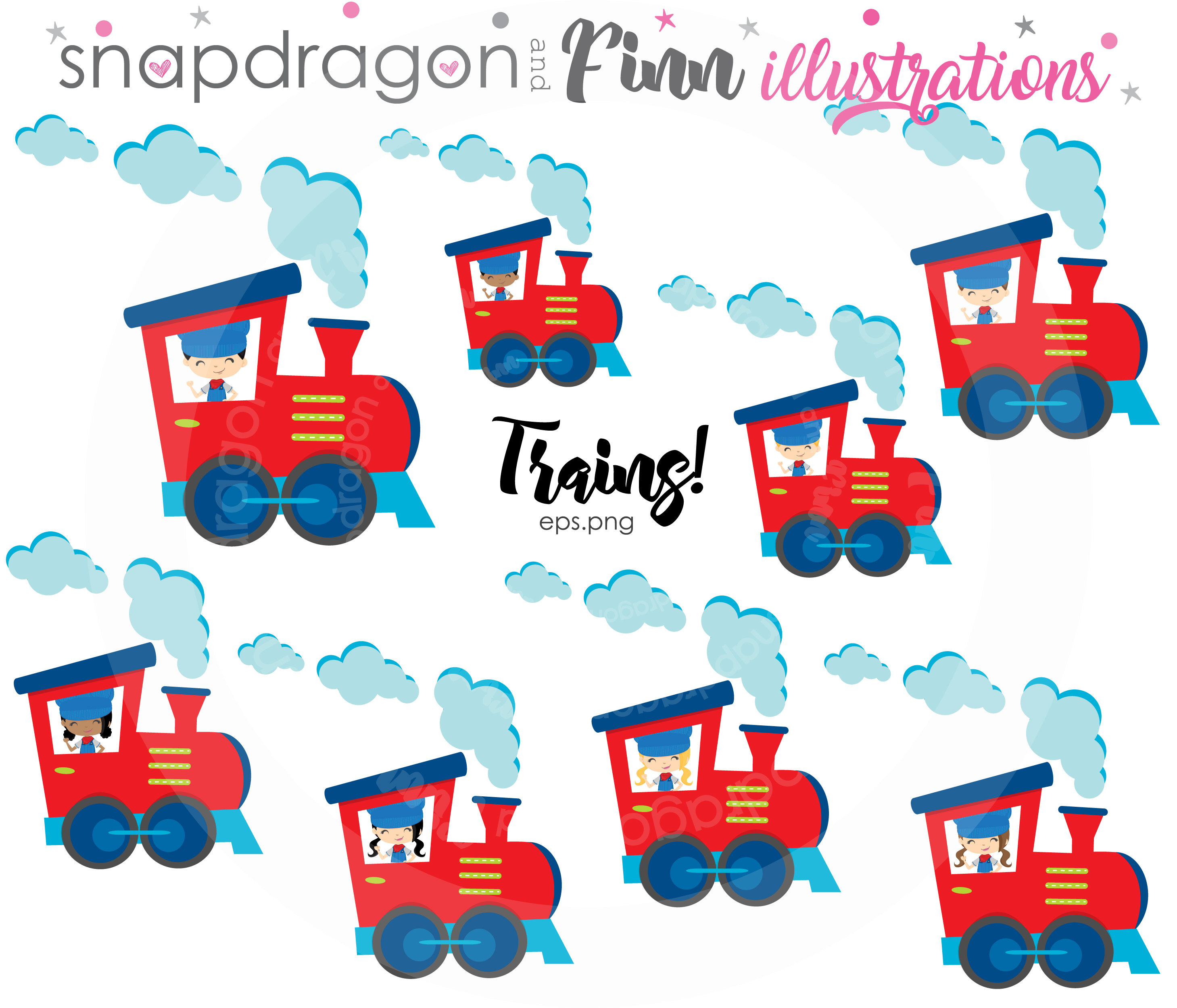 Train Engineer Clipart