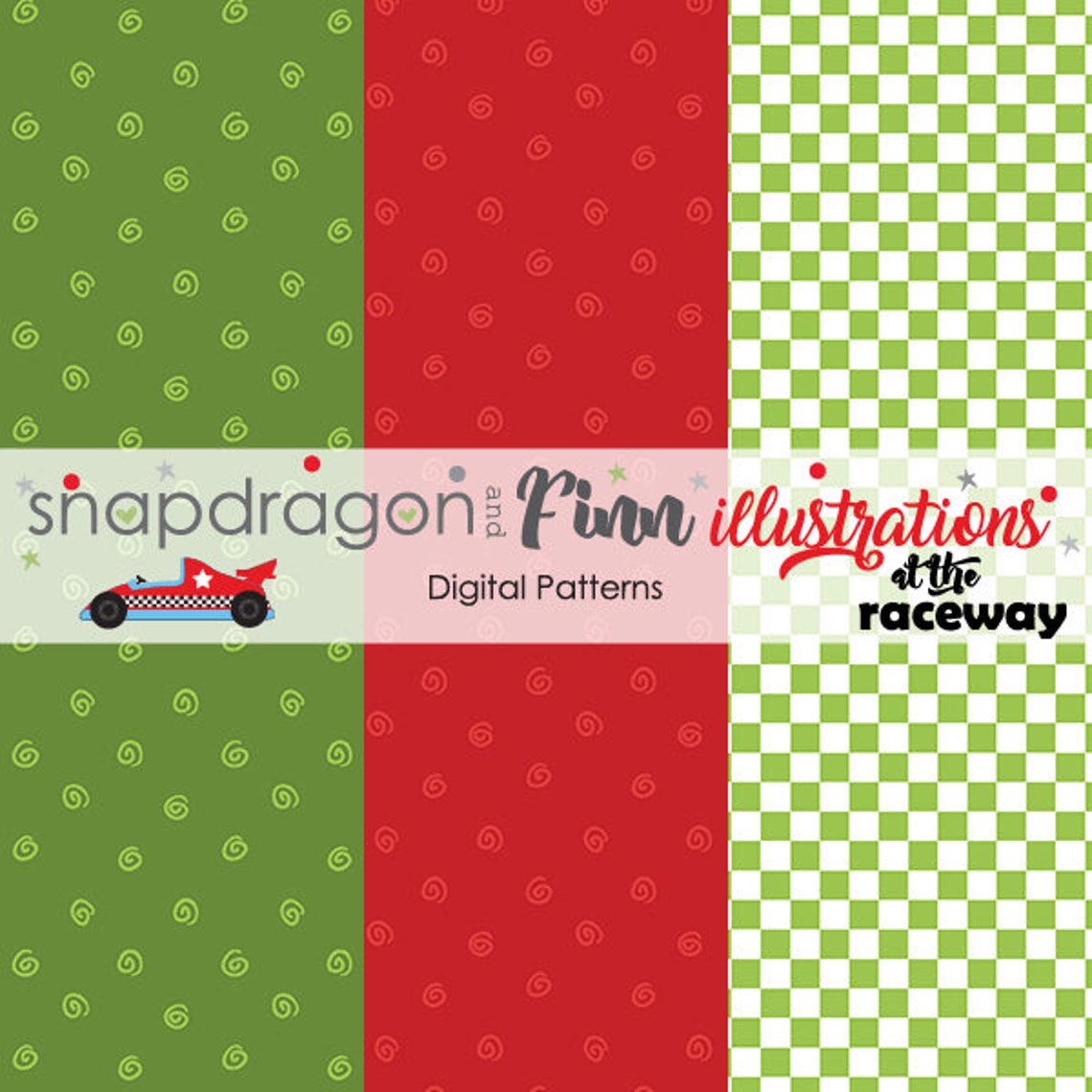 BUY5GET5 Racing Digital Papers Race Car Digital Papers | Etsy