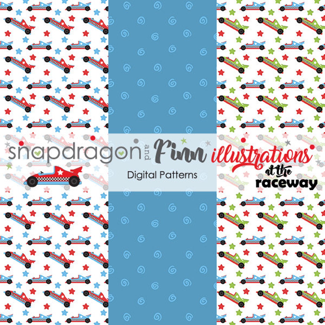 BUY5GET5 Racing Digital Papers Race Car Digital Papers | Etsy