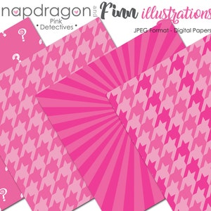 BUY5GET5 Pink Girl Detective Clipart, Girl Spy Clipart, Secret Agent ...