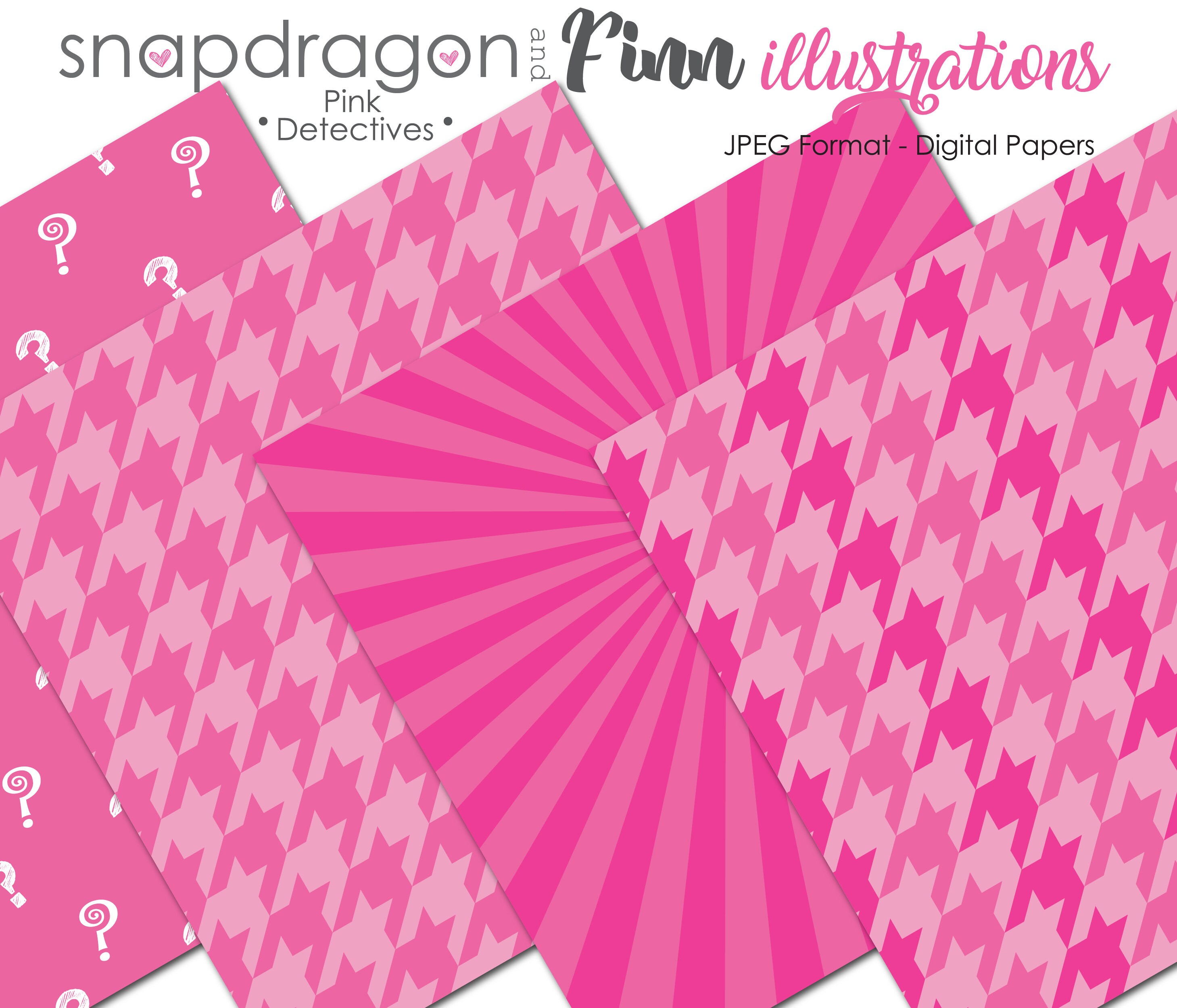 BUY5GET5 Pink Girl Detective Clipart Girl Spy Clipart Secret | Etsy