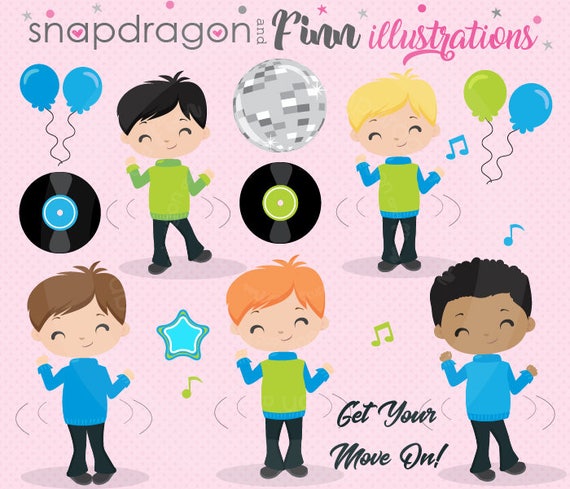 Kids Dance Party Clip Art