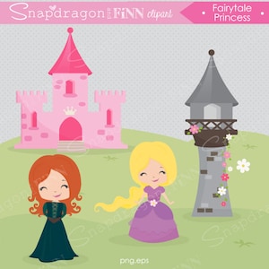 BUY5GET5 Fairytale Princess Clipart, Fairytale Clipart, Princess ...