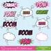 BUY5GET5 Pink Superhero Girl Clipart, Girl Superhero, Speech Bubble ...